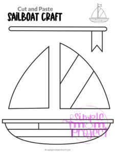 Printable Sailboat Craft Template – Simple Mom Project
