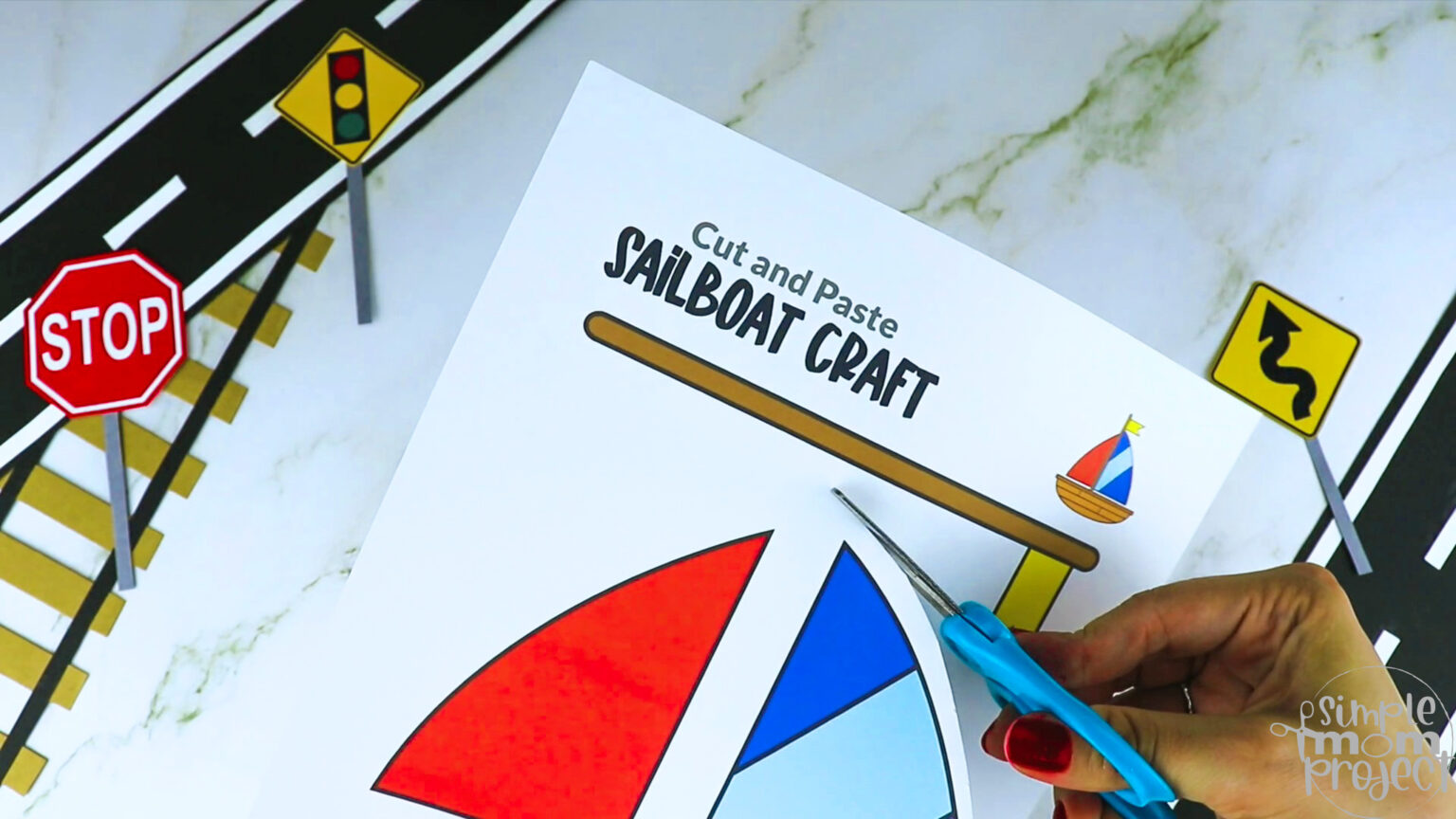 Printable Sailboat Craft Template – Simple Mom Project