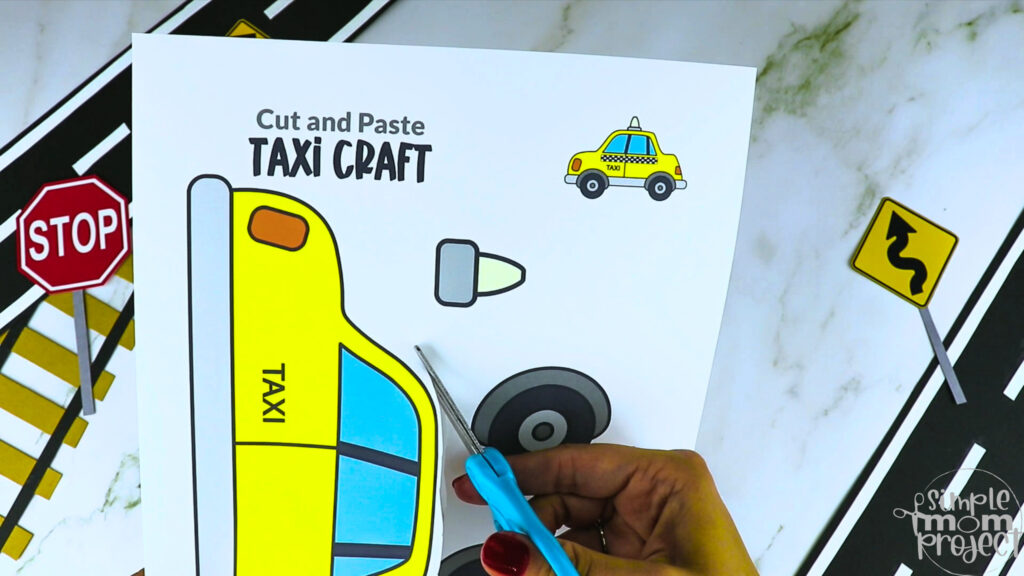 Printable Taxi Craft Template – Simple Mom Project