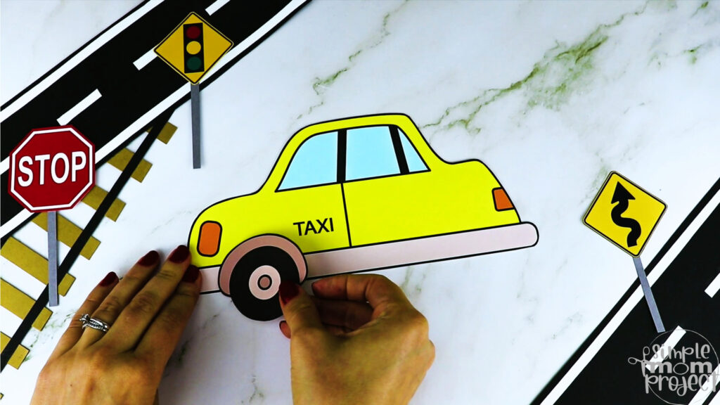 Printable Taxi Craft Template – Simple Mom Project