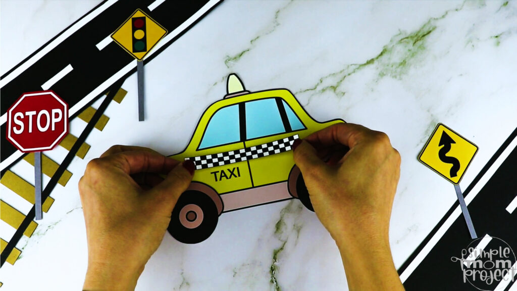Printable Taxi Craft Template – Simple Mom Project