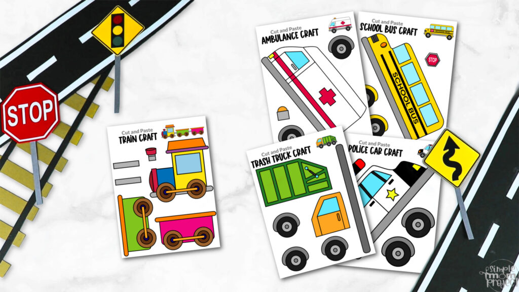 Printable Vehicle Craft Templates – Simple Mom Project