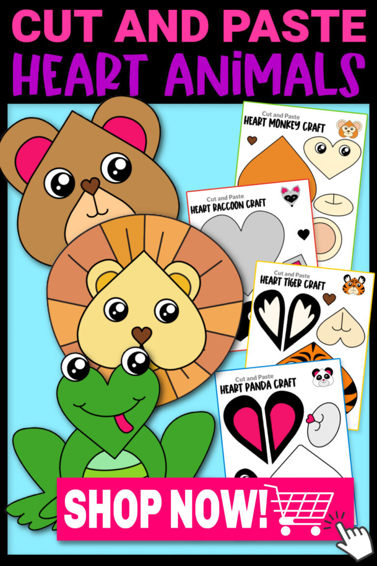 Printable Heart Bear Craft Template – Simple Mom Project