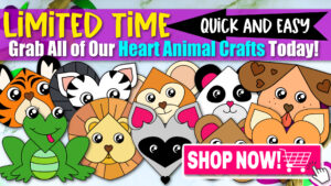 Printable Heart Lion Craft Template – Simple Mom Project