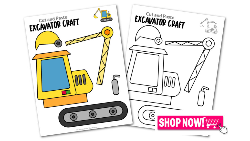 Printable Excavator Craft Template – Simple Mom Project