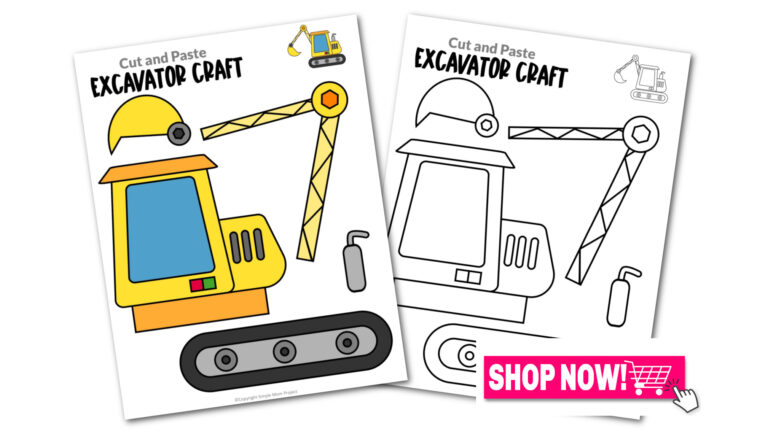 Printable Excavator Craft Template – Simple Mom Project
