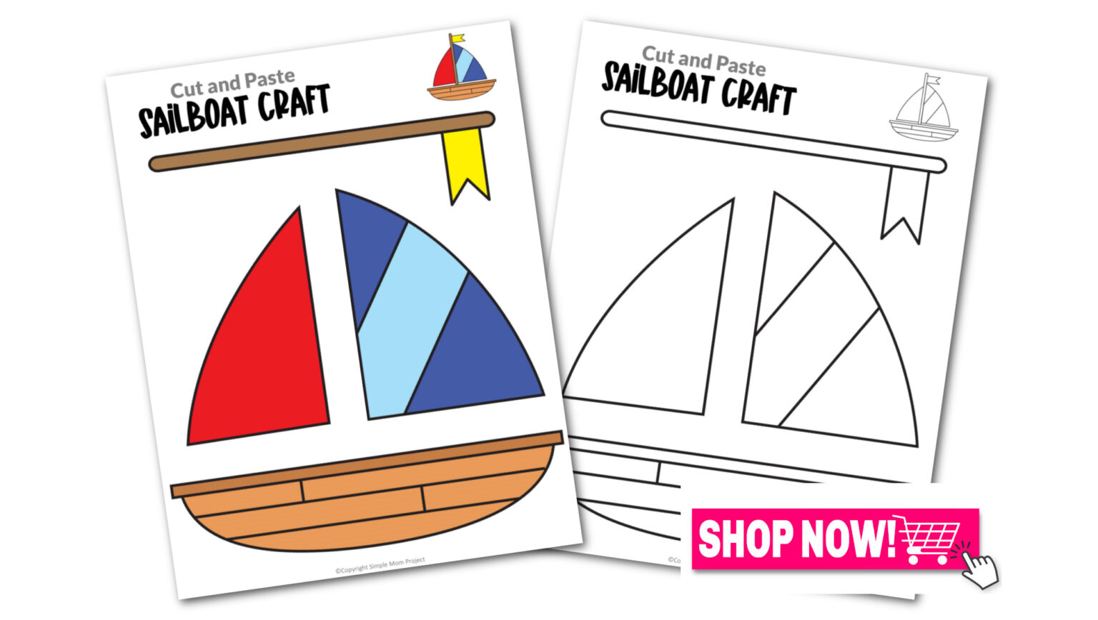 Printable Sailboat Craft Template – Simple Mom Project