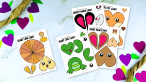 Printable Heart Animal Craft Templates – Simple Mom Project