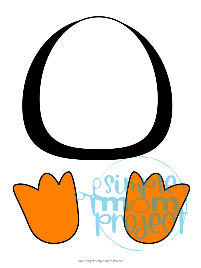 Printable Penguin Paper Bag Puppet Template – Simple Mom Project