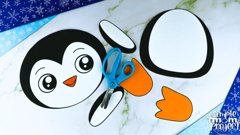 Printable Penguin Paper Bag Puppet Template – Simple Mom Project