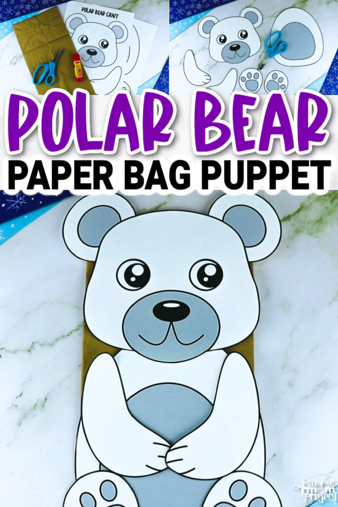 Printable Penguin Paper Bag Puppet Template – Simple Mom Project