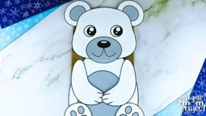 Printable Polar Bear Paper Bag Puppet Template - Simple Mom Project