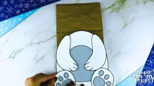 Printable Polar Bear Paper Bag Puppet Template - Simple Mom Project