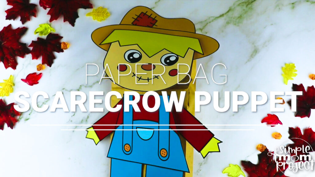 Printable Scarecrow Paper Bag Puppet Template – Simple Mom Project