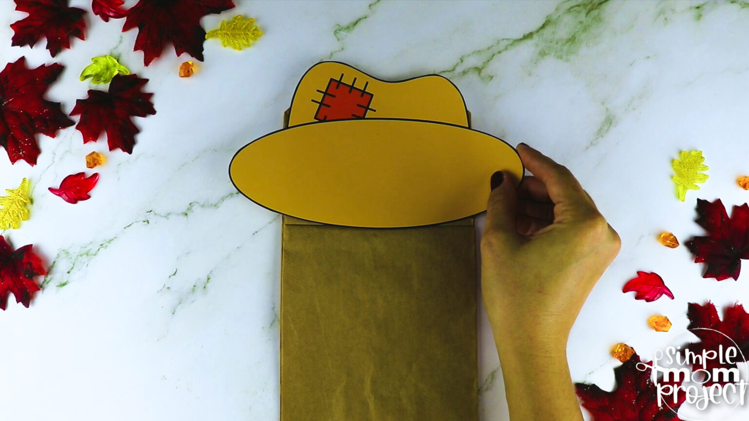 Printable Scarecrow Paper Bag Puppet Template – Simple Mom Project