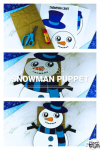 Printable Snowman Paper Bag Puppet Template – Simple Mom Project
