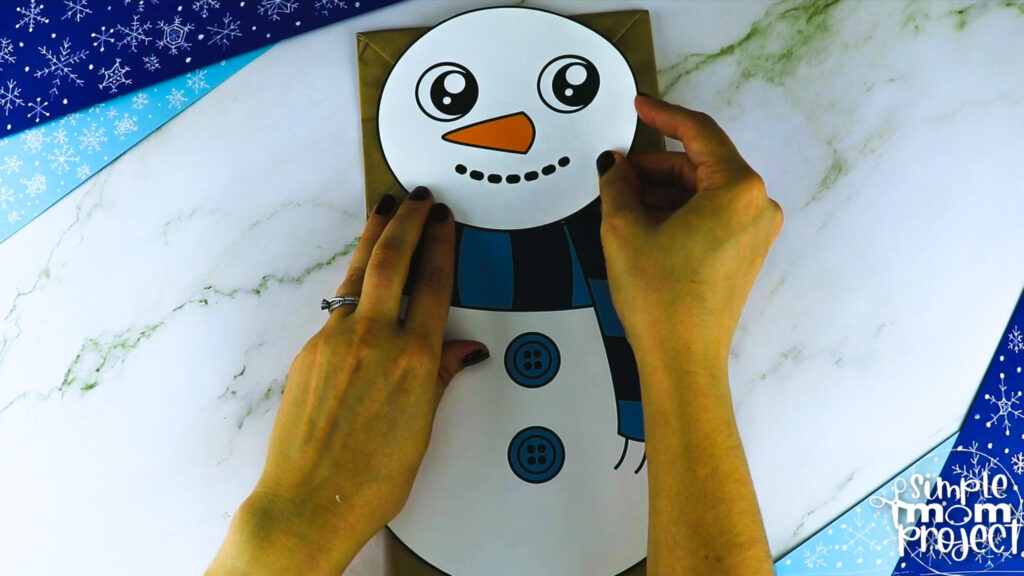 Printable Snowman Paper Bag Puppet Template – Simple Mom Project