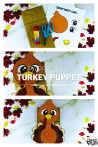 Printable Turkey Paper Bag Puppet Template – Simple Mom Project