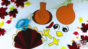 Printable Turkey Paper Bag Puppet Template – Simple Mom Project