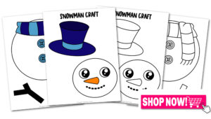 Printable Snowman Paper Bag Puppet Template - Simple Mom Project