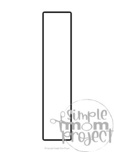 Free Printable Lowercase Letter l Template – Simple Mom Project
