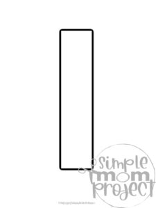 Free Printable Uppercase Letter I Template - Simple Mom Project