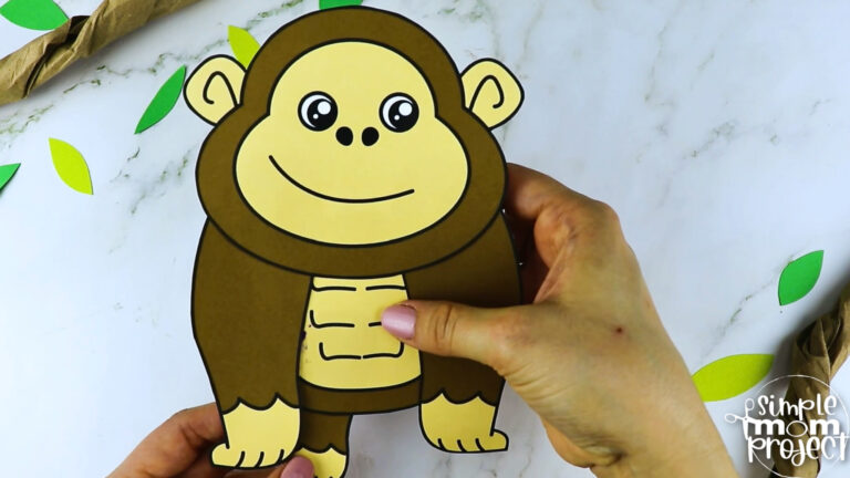 Printable Gorilla Craft Template – Simple Mom Project