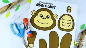 Printable Gorilla Craft Template – Simple Mom Project