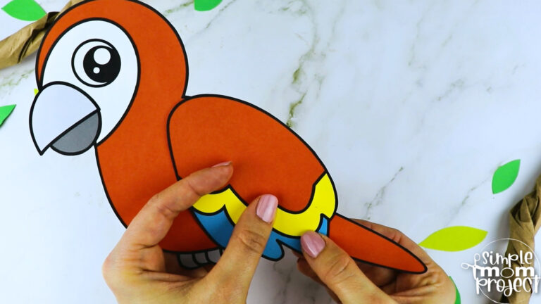 Printable Macaw Parrot Craft Template – Simple Mom Project