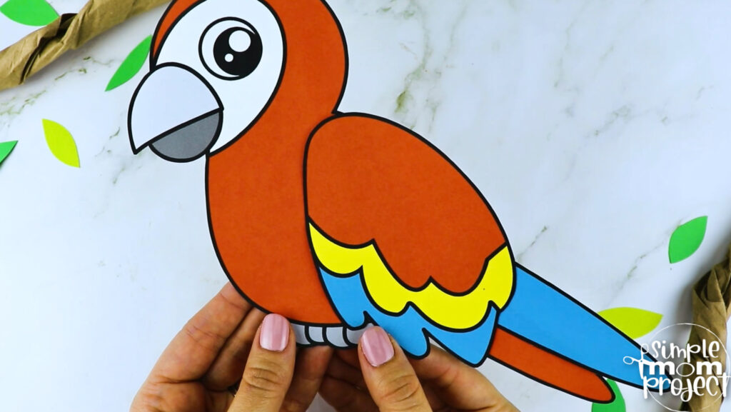 Printable Macaw Parrot Craft Template – Simple Mom Project