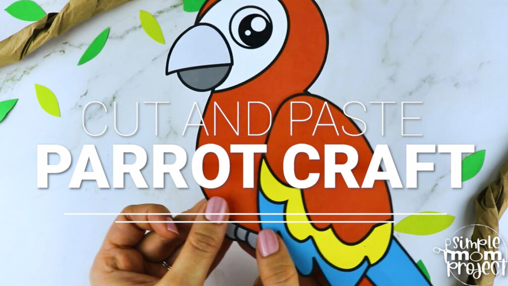 Printable Macaw Parrot Craft Template – Simple Mom Project