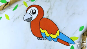 Printable Macaw Parrot Craft Template – Simple Mom Project