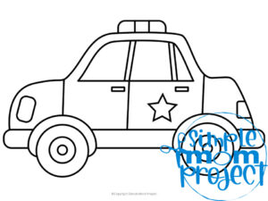 Free Printable Police Car Template – Simple Mom Project
