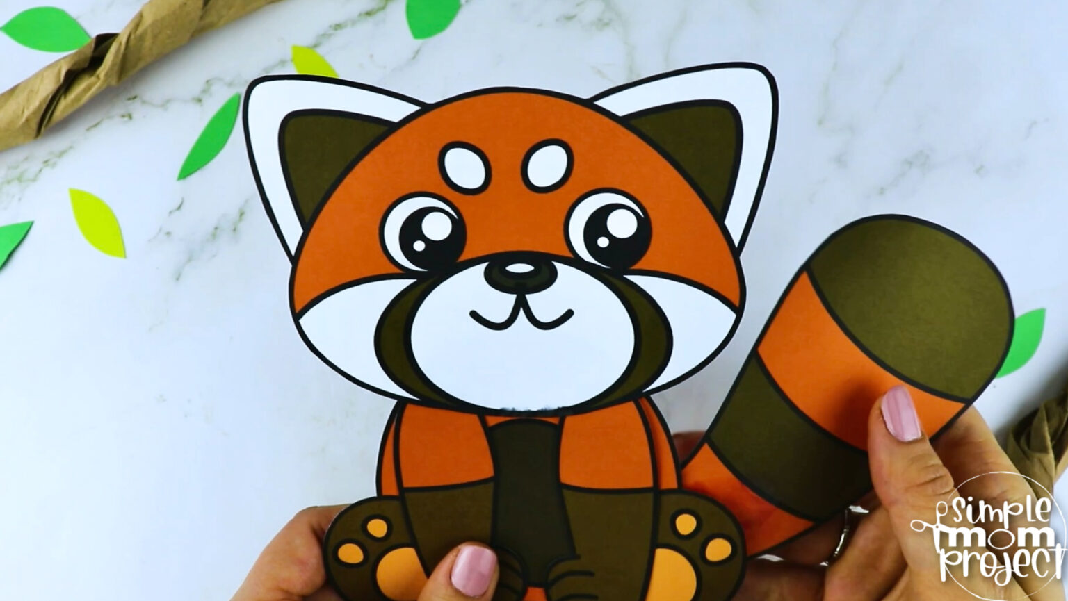 Printable Red Panda Craft Template – Simple Mom Project