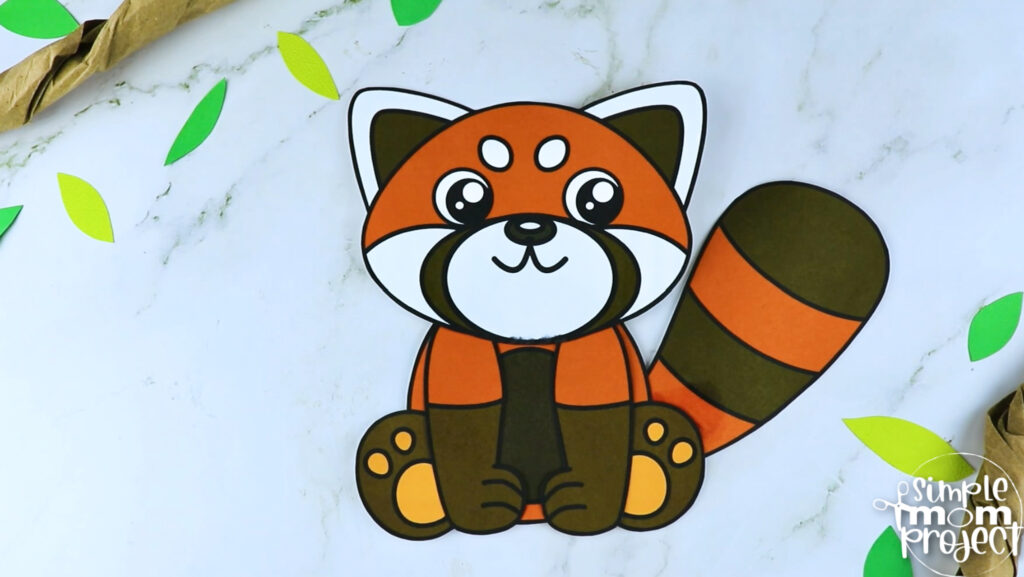 Printable Red Panda Craft Template – Simple Mom Project