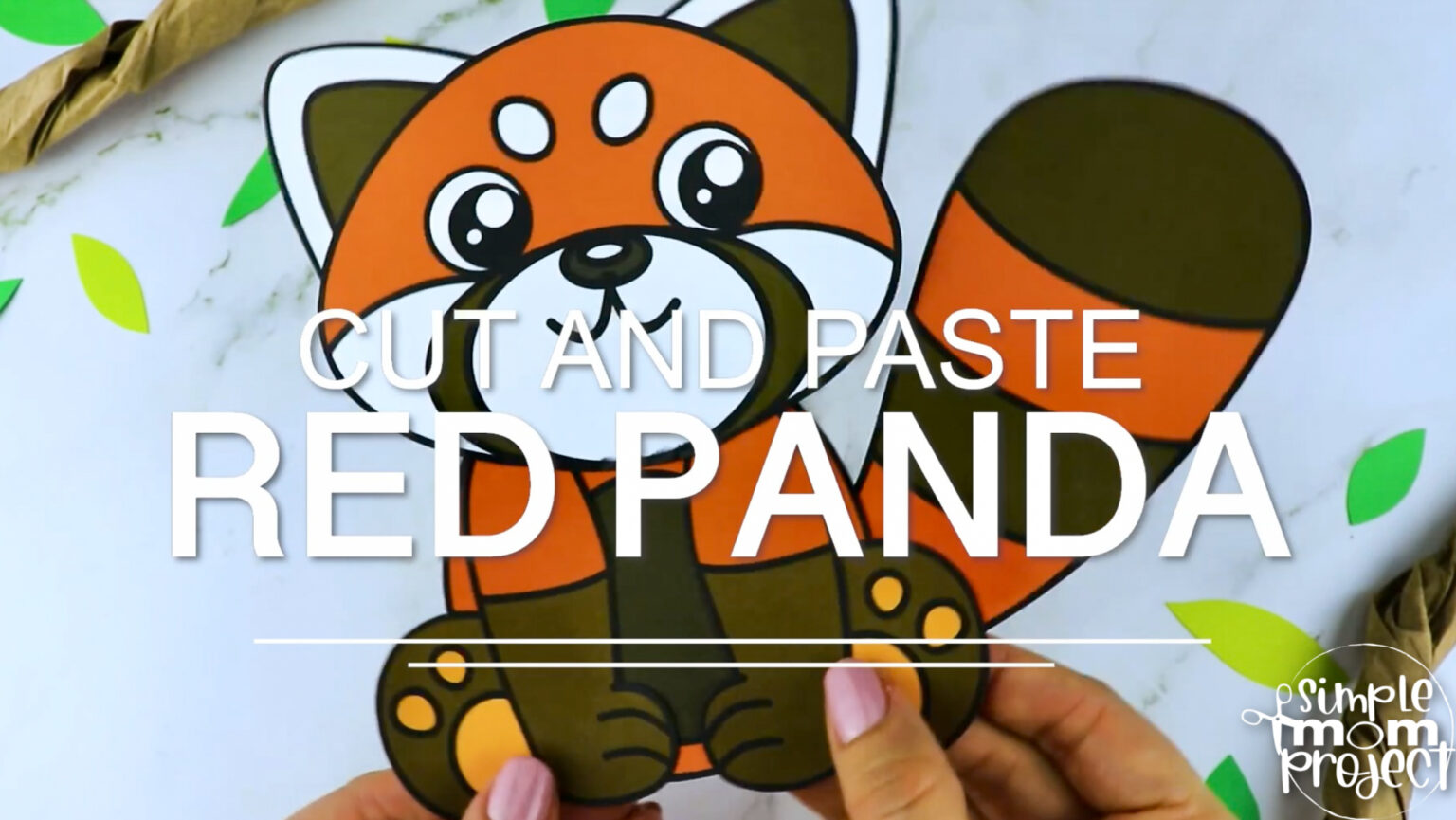 Printable Red Panda Craft Template – Simple Mom Project