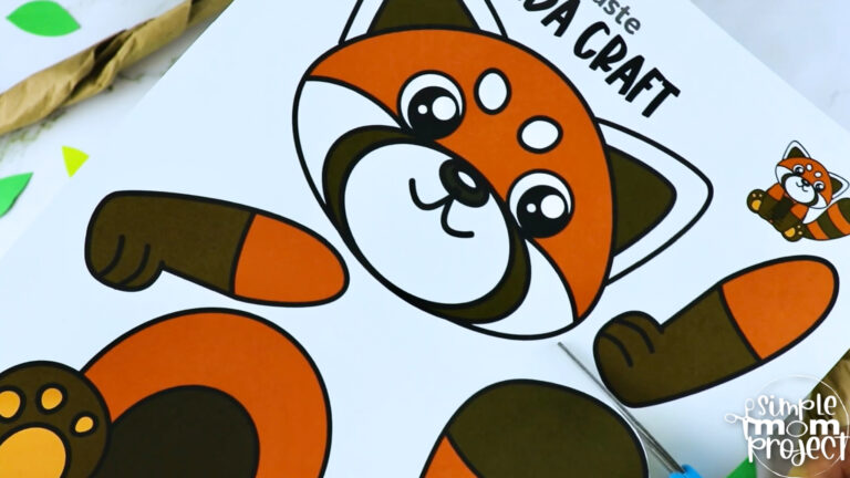 Printable Red Panda Craft Template – Simple Mom Project