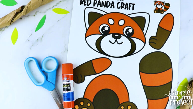 Printable Red Panda Craft Template – Simple Mom Project
