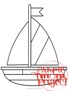 Free Printable Sailboat Template – Simple Mom Project