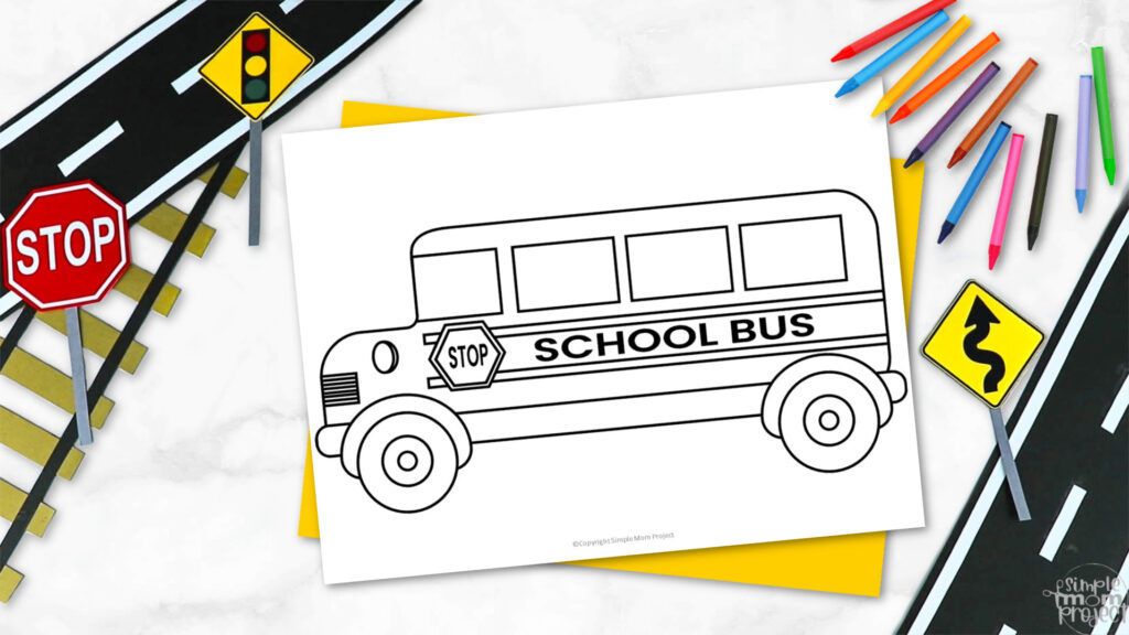Free Printable School Bus Template – Simple Mom Project