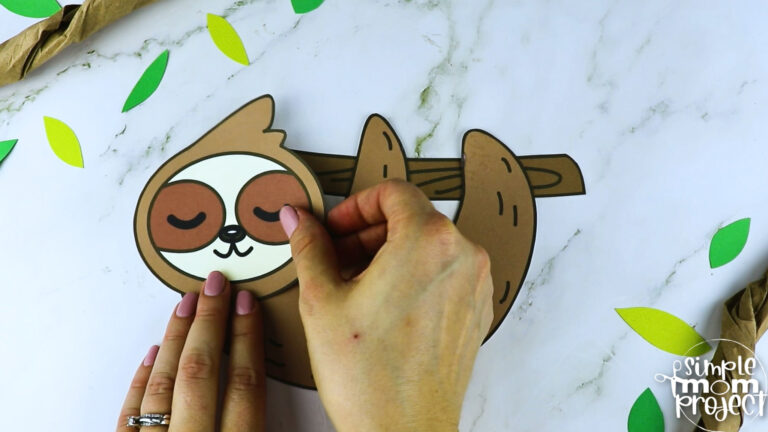 Printable Sloth Craft Template – Simple Mom Project