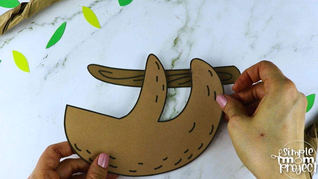 Printable Sloth Craft Template – Simple Mom Project