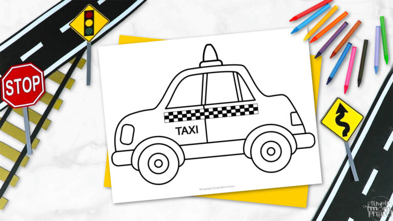 Free Printable Taxi Template – Simple Mom Project