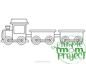 Free Printable Train Template – Simple Mom Project