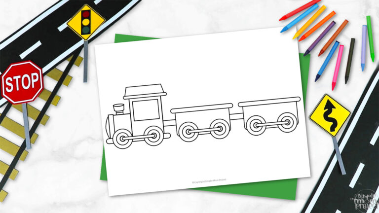 Free Printable Train Template – Simple Mom Project