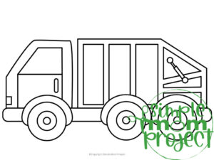 Free Printable Trash Truck Template – Simple Mom Project