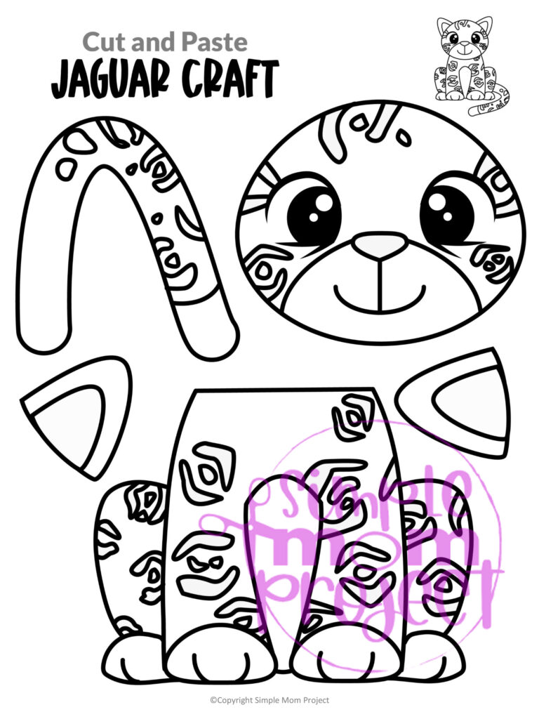 Printable Jaguar Craft Template – Simple Mom Project