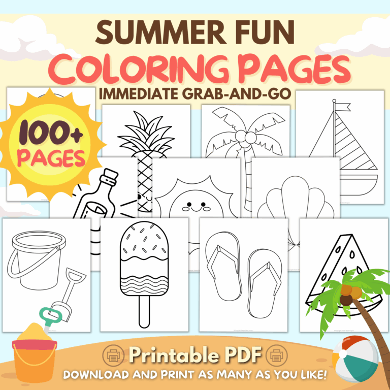 Free Printable Beach Ball Template - Simple Mom Project