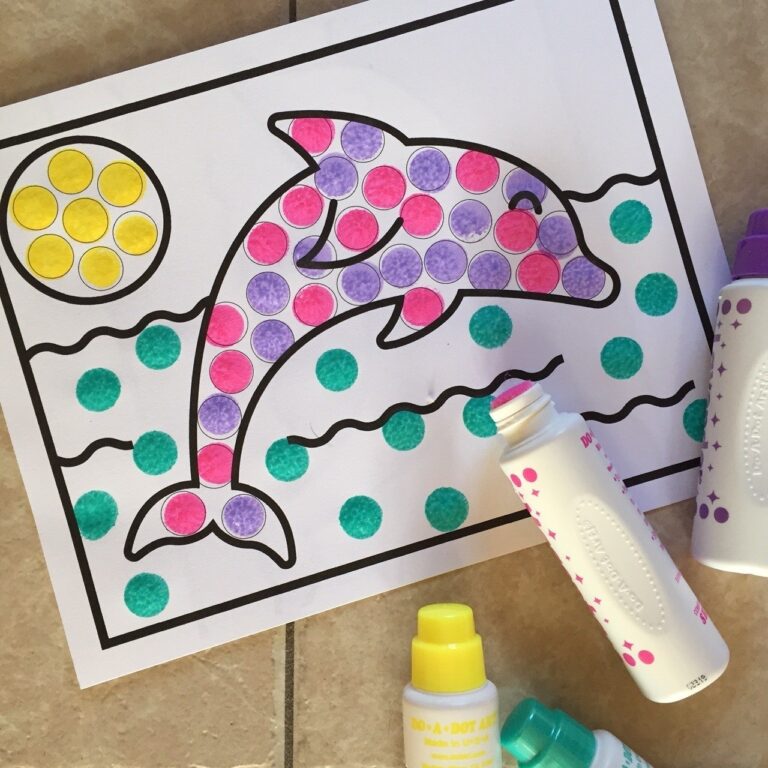 20+ Delightful Printable Dolphin Paper Crafts for Kids – Simple Mom Project