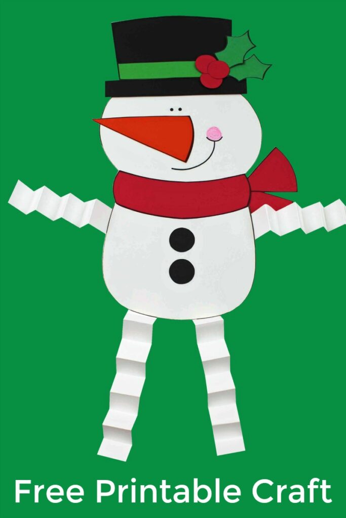50+ Printable Snowman Craft with Free Templates for Kids – Simple Mom ...